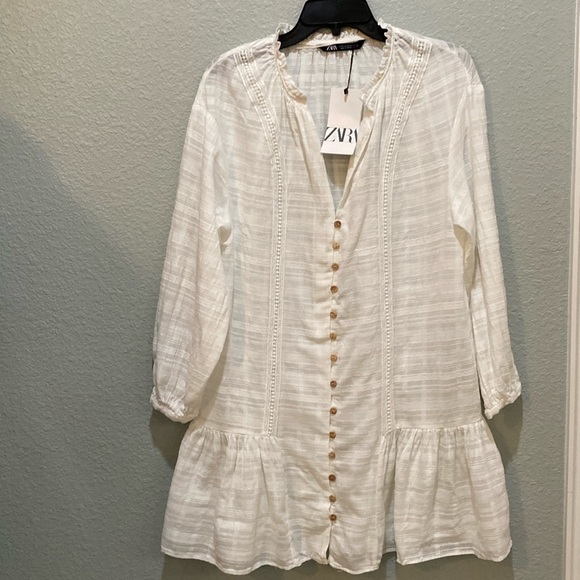 Zara | Dresses | Zara Cotton Tunic | Poshmark